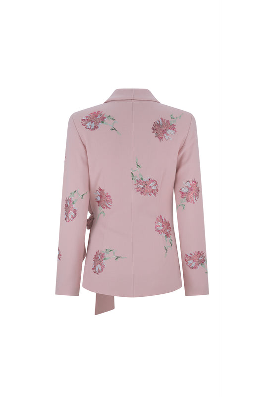 'CECIL BEATON PINK CARNATION' WRAP JACKET – Libertine