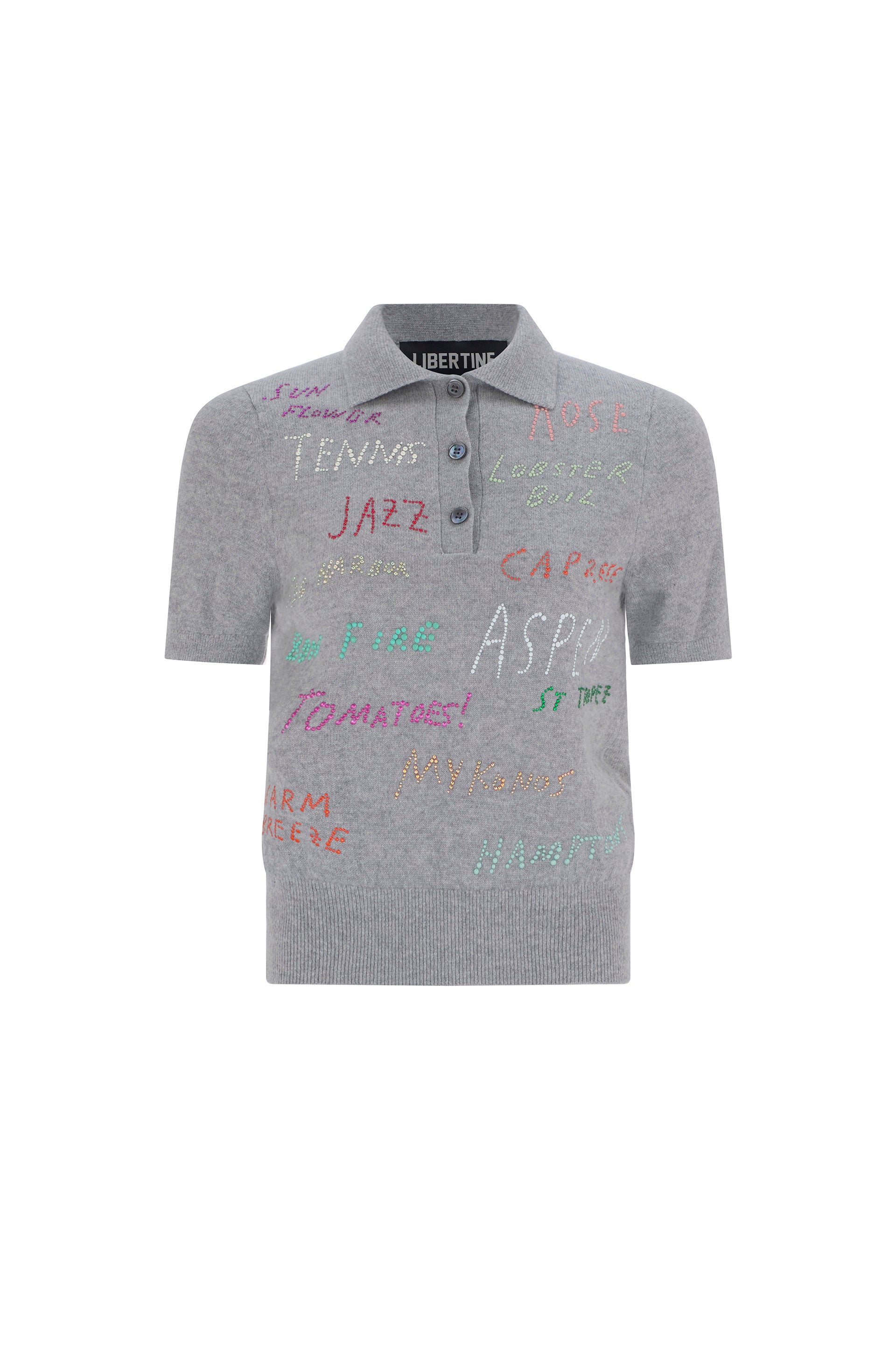 'SUMMER POEM' POLO SWEATER – Libertine