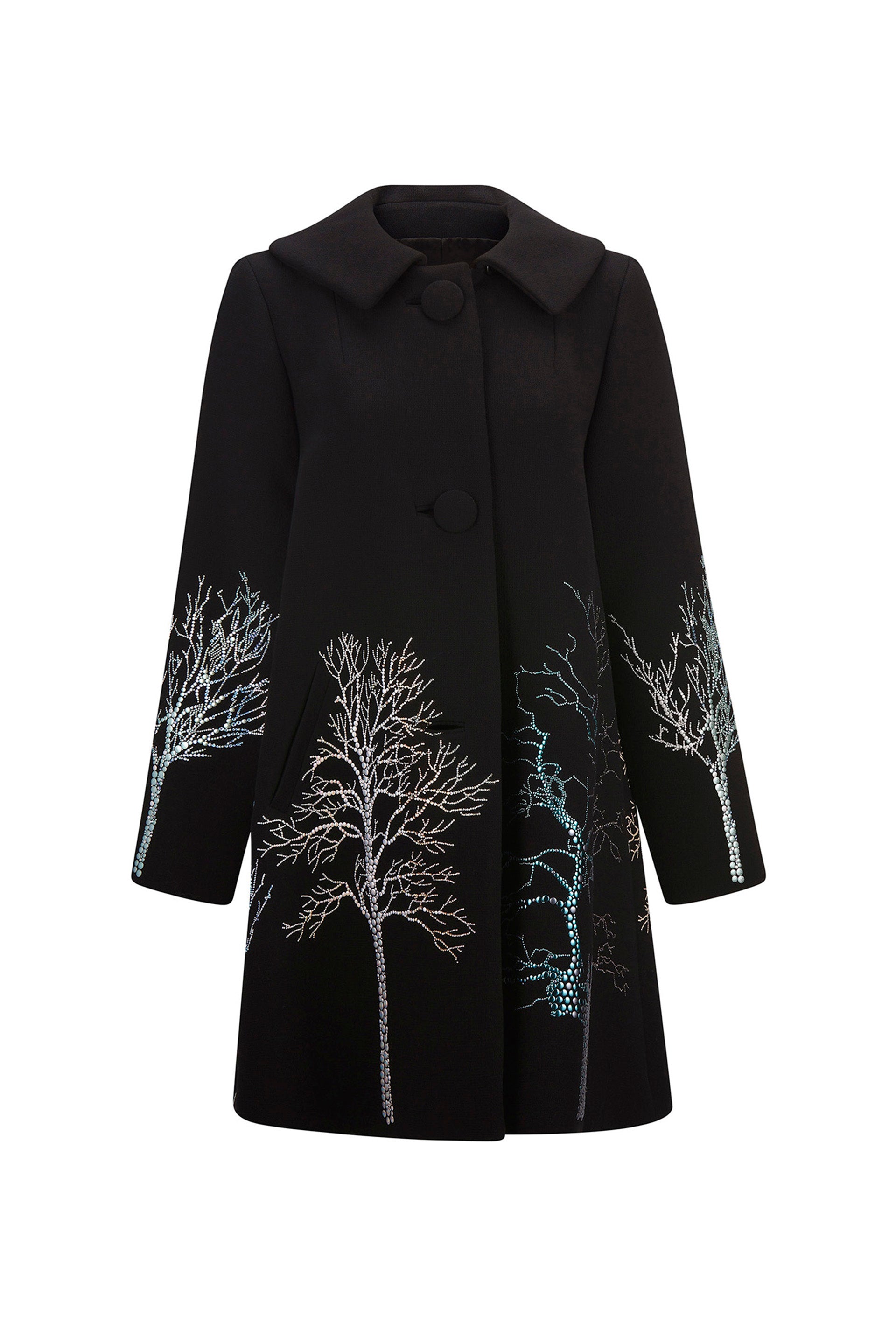 'CRYSTAL FOREST' PETER PAN COLLAR COAT – Libertine