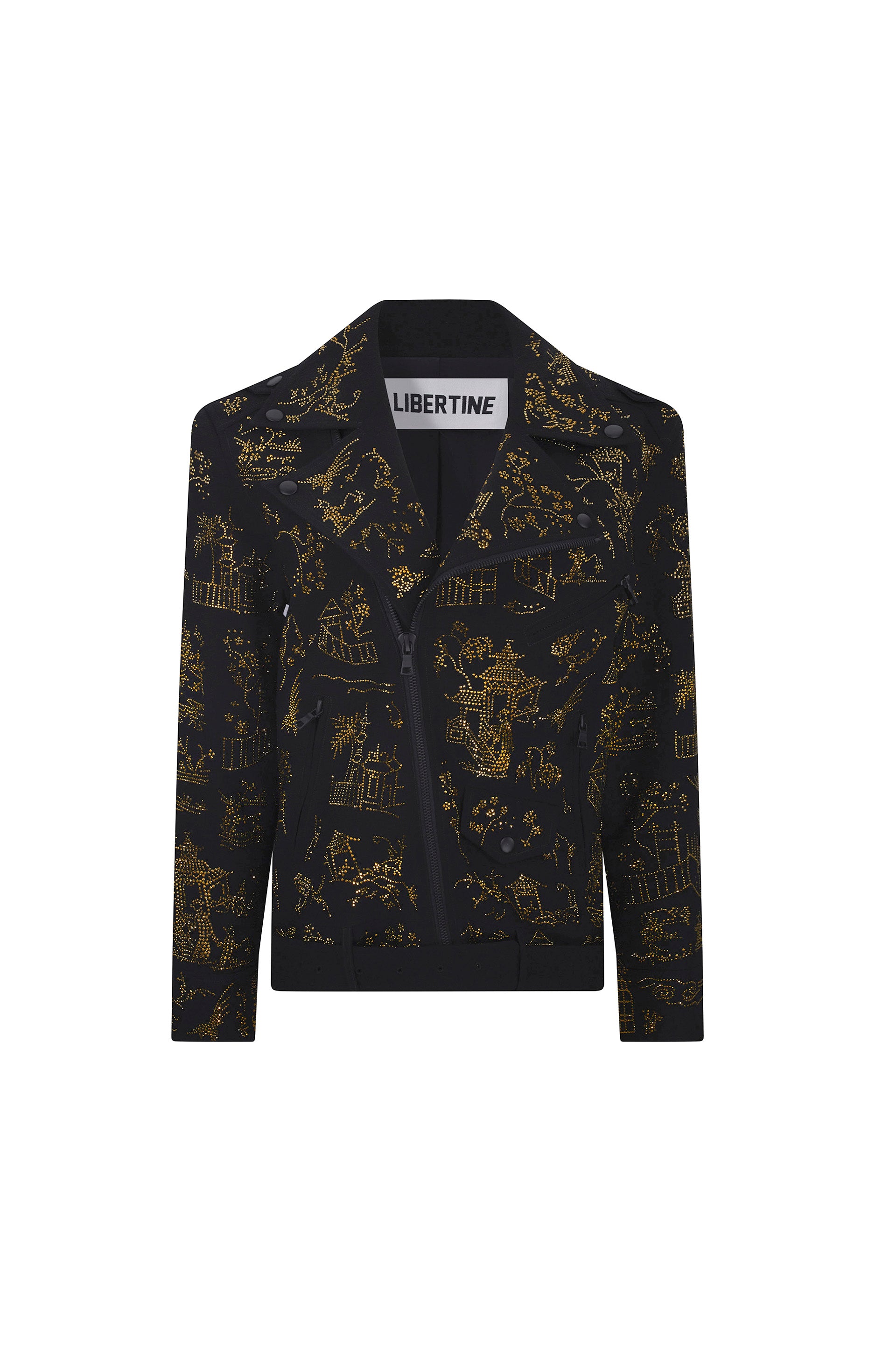 'CHINOISERIE' LONG MOTORCYCLE JACKET – Libertine