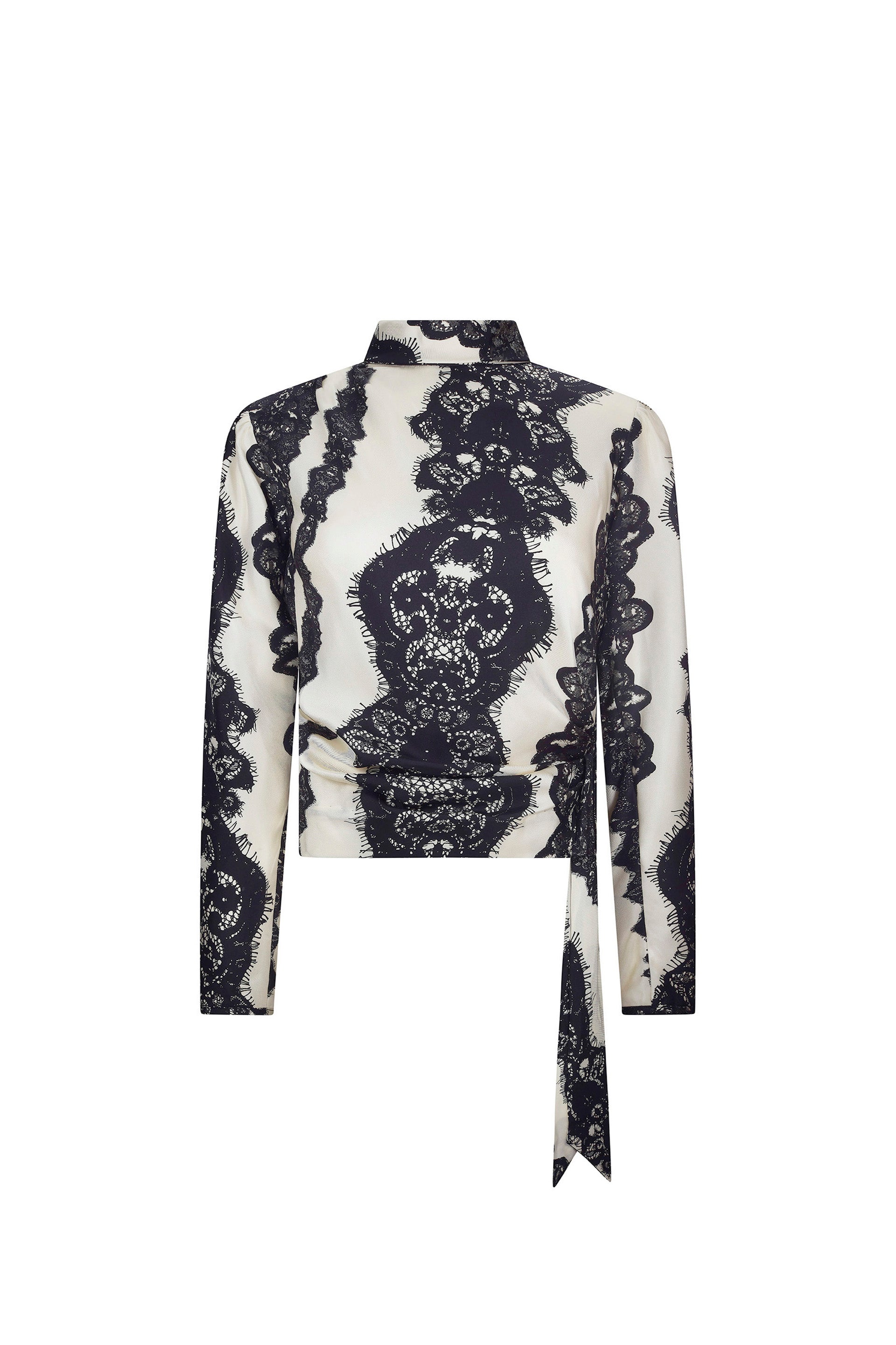 'VENETIAN LACE' SIDE TIE BLOUSE – Libertine