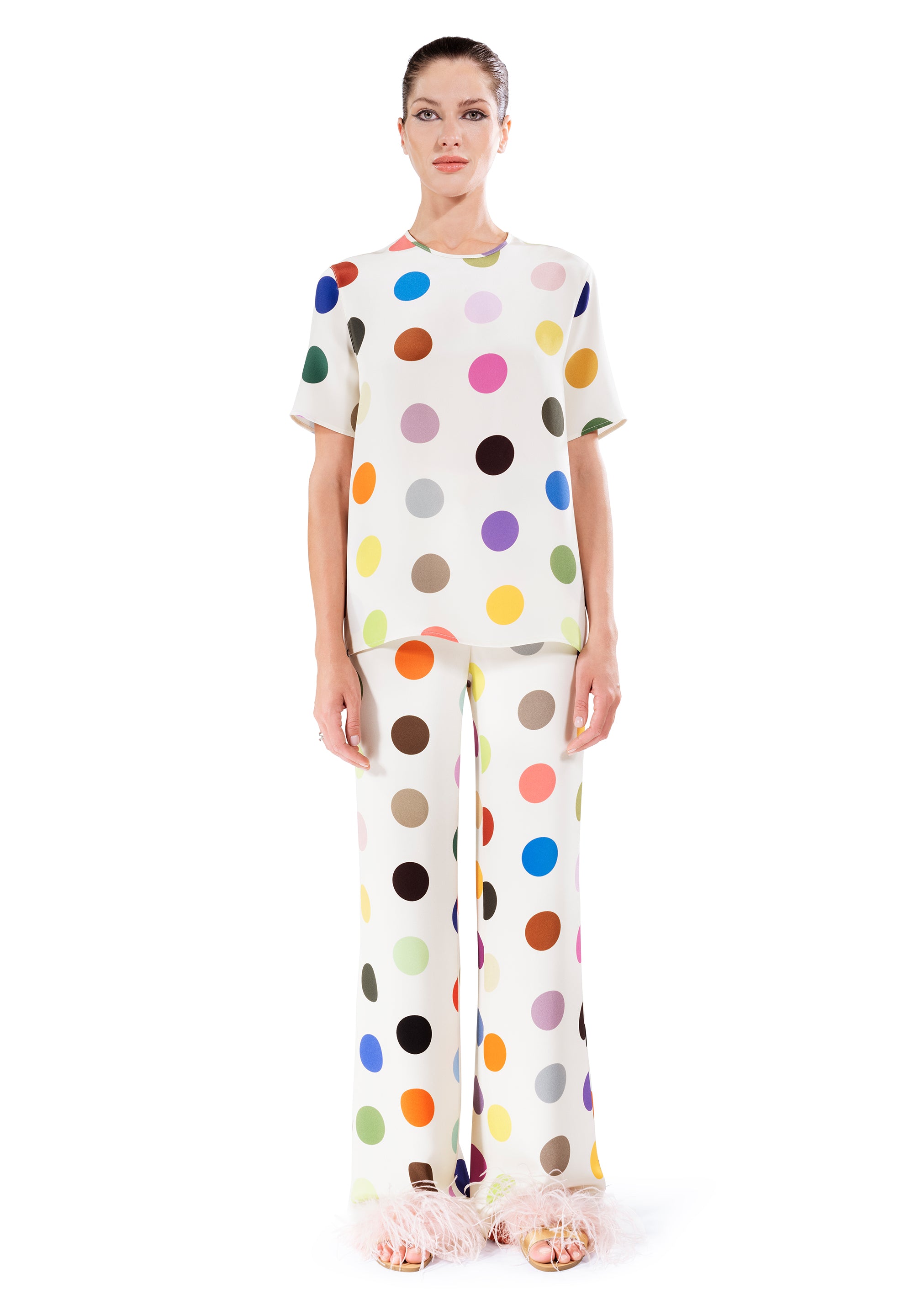 'SPOTS' WIDE LEG PANTS – Libertine