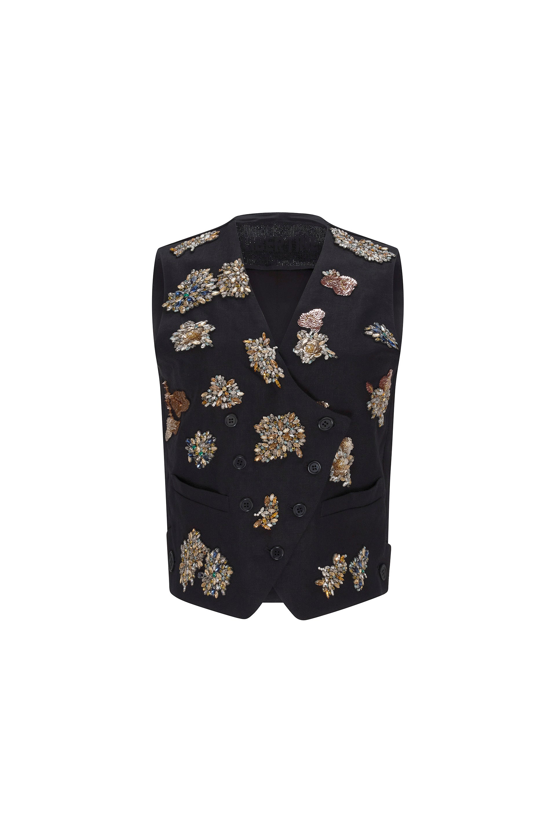 'LAVISH GARDEN' EMBELLISHED WAISTCOAT – Libertine